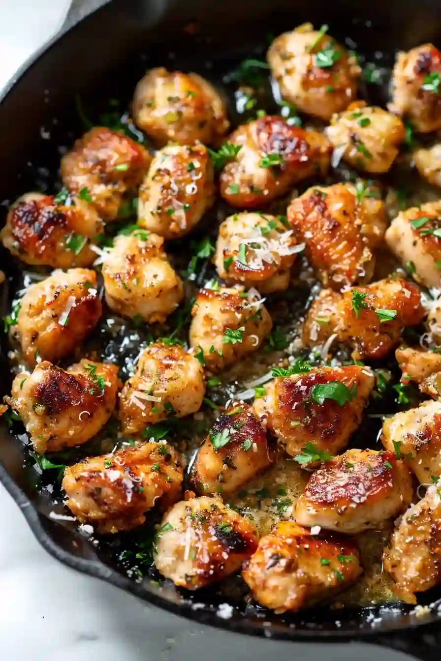 Garlic Parmesan Chicken Bites – Easy 14-Minute Comfort
