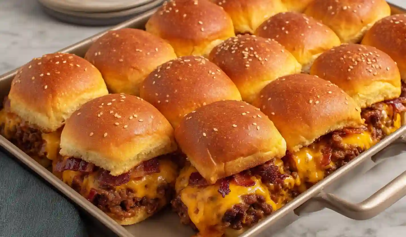 Bacon Cheeseburger Sliders – Easy Cozy Family Favorite (12 Sliders)
