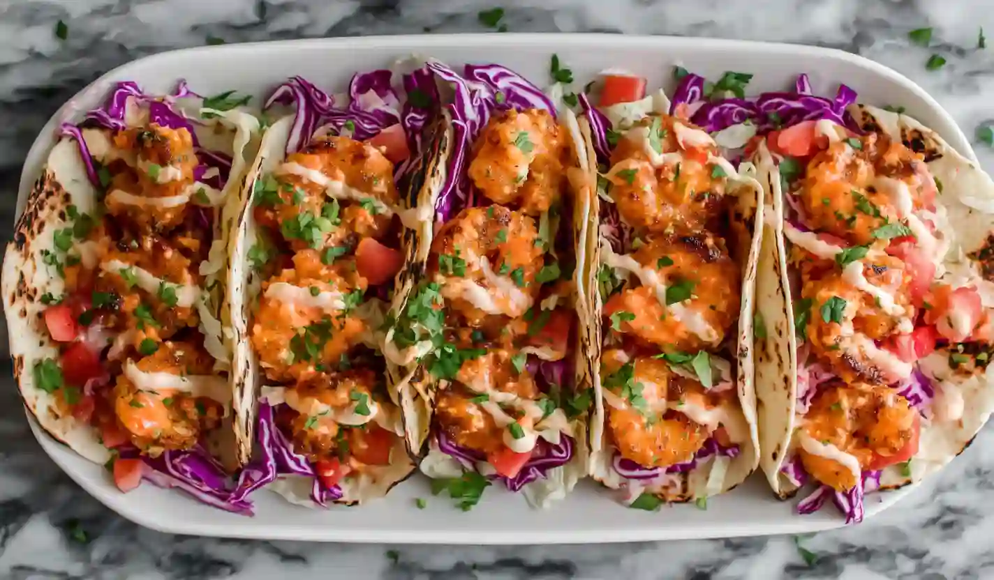 Bang Bang Shrimp Tacos - Crispy Cozy Dinner in 45 Minutes