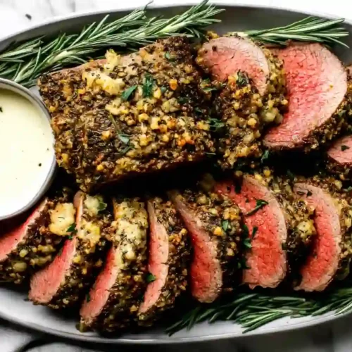 Beef Tenderloin Roast Recipe – Cozy Garlic Herb Comfort Dinner