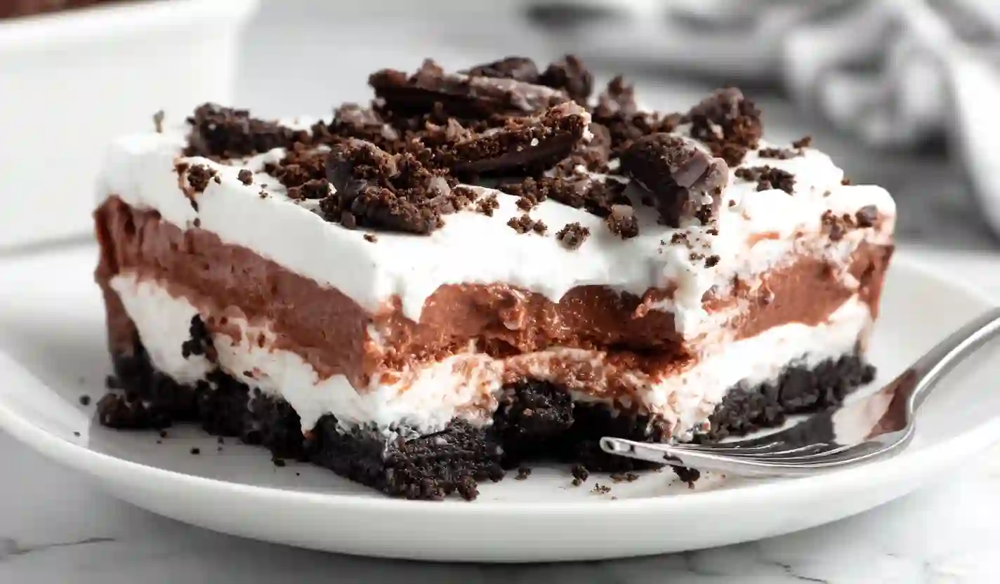 Chocolate Lasagna Recipe – Easy No-Bake Dessert in 5 Layers